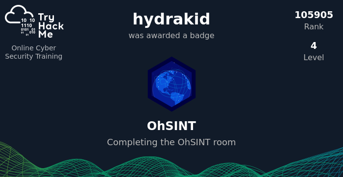 TryHackMe | User Badge